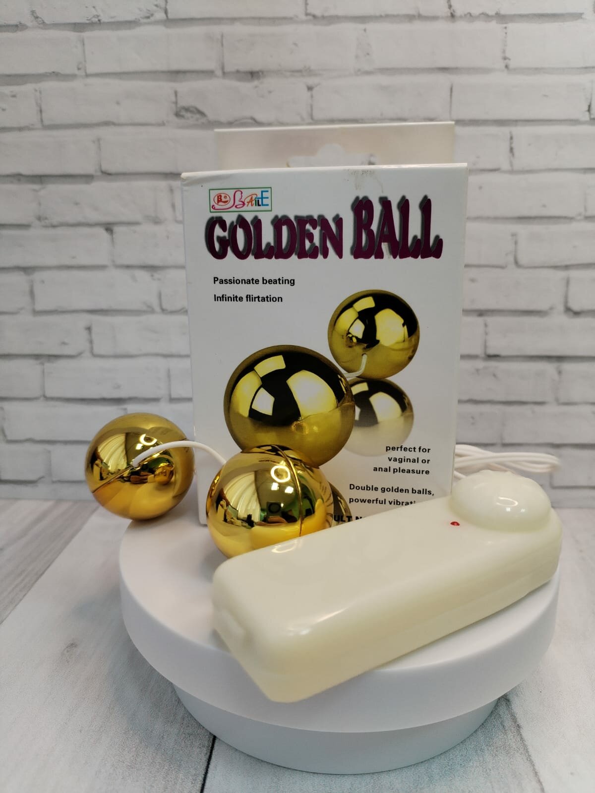 Вагинальные виброшарики Golden Ball с пультом ДУ