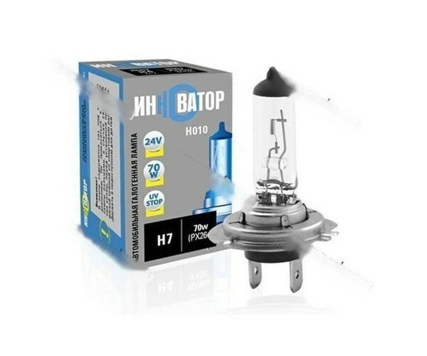 Лампа галоген 24V H7 70W PX26D Новатор/Инноватор ИН010 - для грузового транспорта