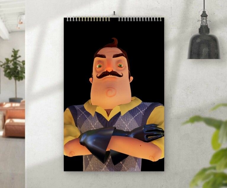 Перекидной календарь Привет Сосед/ Hello Neighbor №11, А4