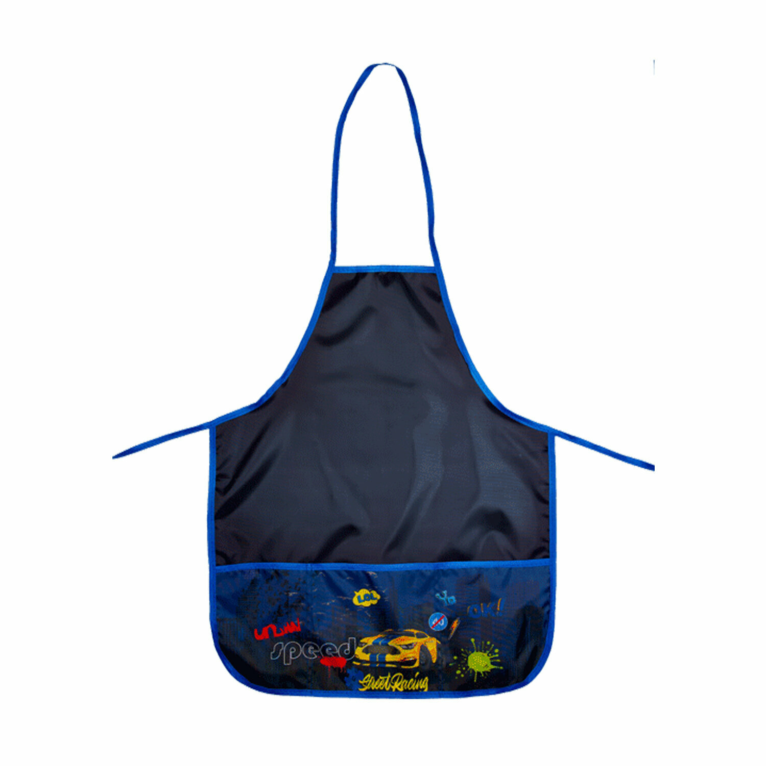 Фартук для труда с тремя карманами deVente "Street Racing" темно-синий