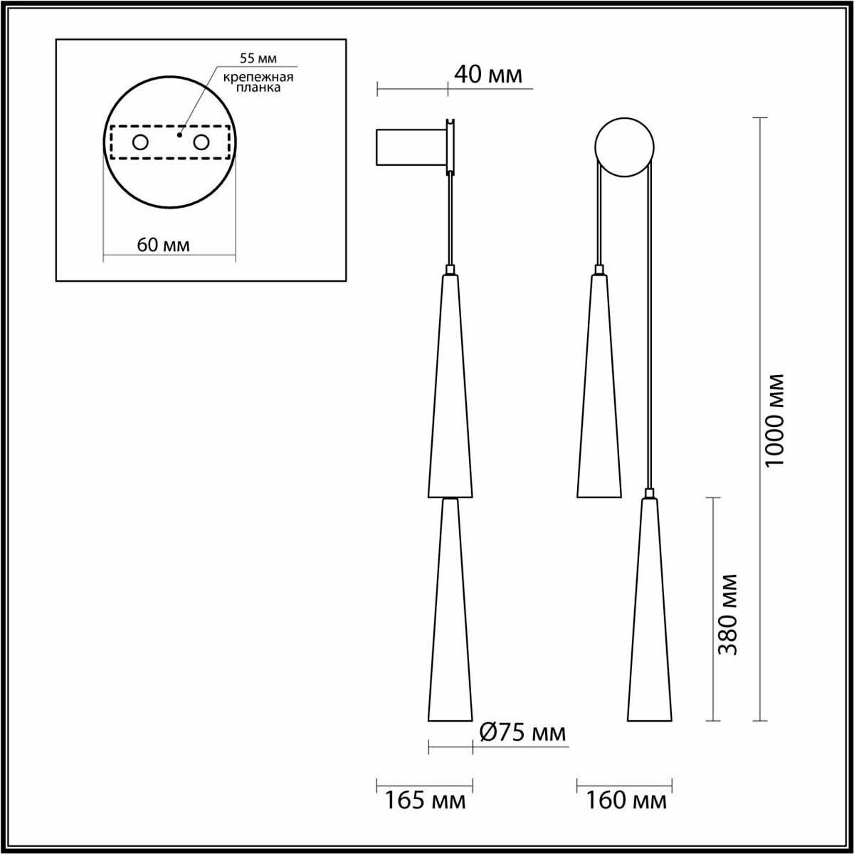 Бра Odeon Light LUMP 5044/24WL темный хром/белый светодиодное — фото 1