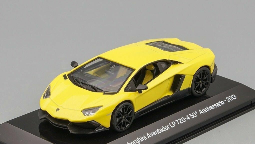 Масштабная модель LAMBORGHINI Aventador LP 720-4 50 Anniversario (2013), yellow