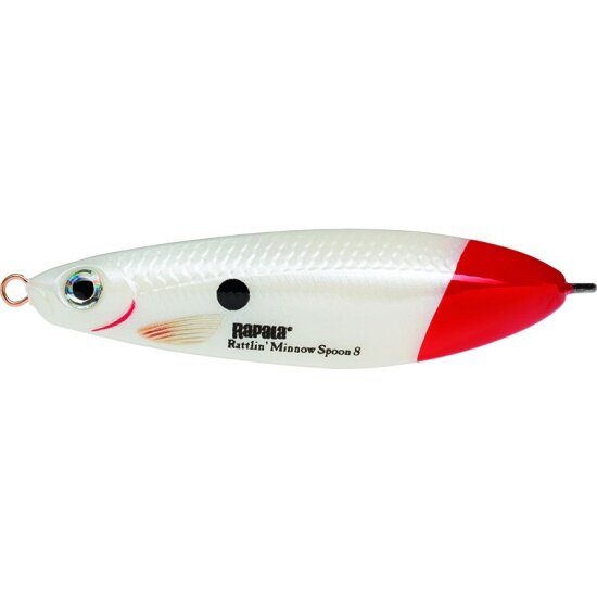 Незацепляйка Rapala Rattlin' Minnow Spoon 08 /PWRT / 8см, 16гр.