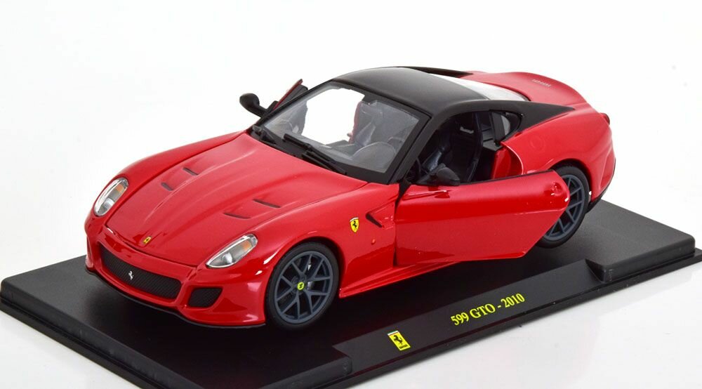 FERRARI 599 GTO 2010 Red, масштабная модель коллекционная