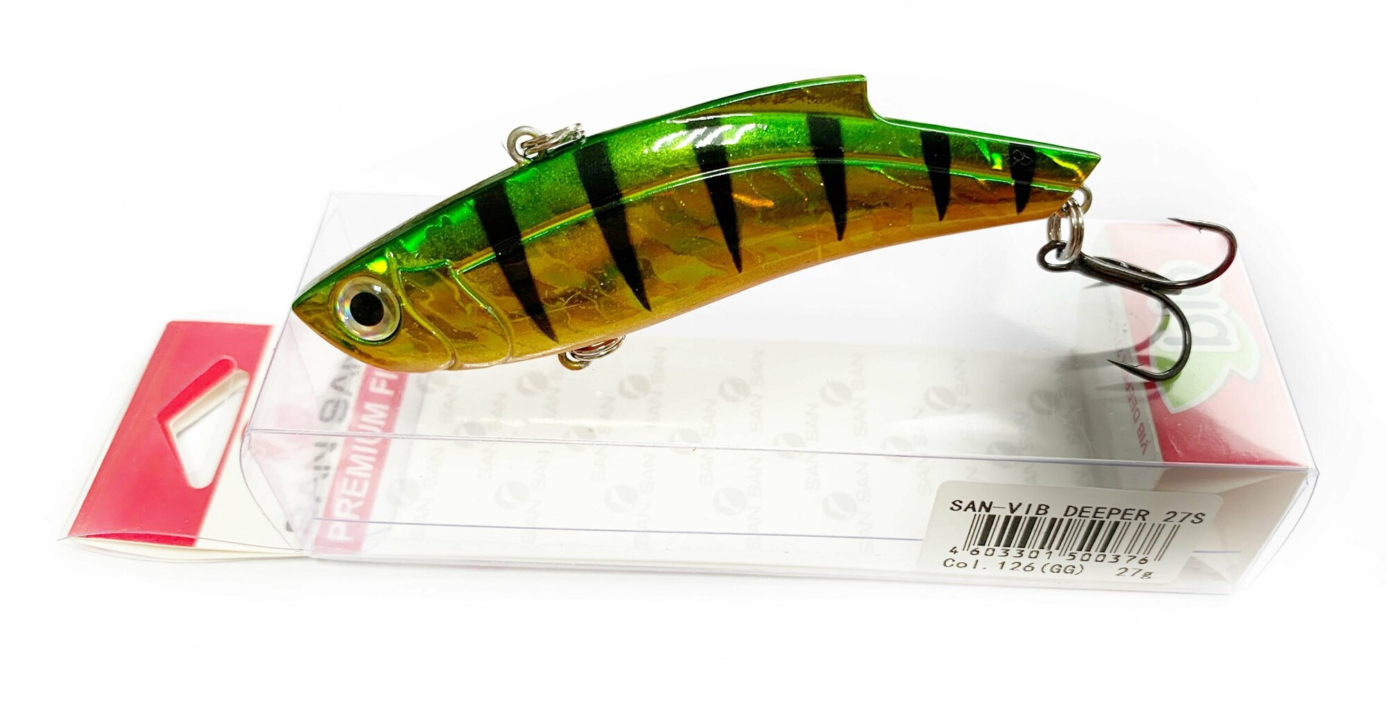 Раттлин для зимней и летней рыбалки SAN-VIB DIVING 27S, цвет 126 (GG), вес 27 гр.