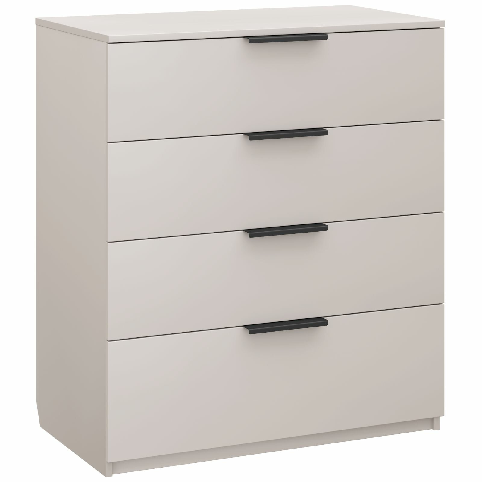 Комод "Чарли" №9, 4 ящика, напольное размещение, цвет кашемир, ЛДСП