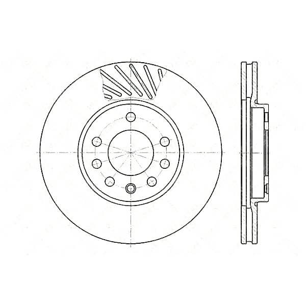 STELLOX 6020-3630V-SX (05 69 066 / 0569060 / 0569066) диск тормозной передний\ Opel (Опель) Astra (Астра)