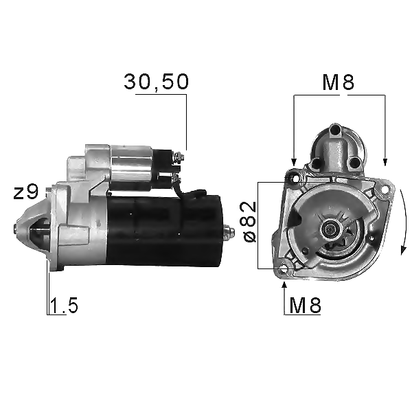 ERA 220679 (1347058080 / 1524014R / 220679) стартер Peugeot (Пежо) Boxer (Боксер) 02-