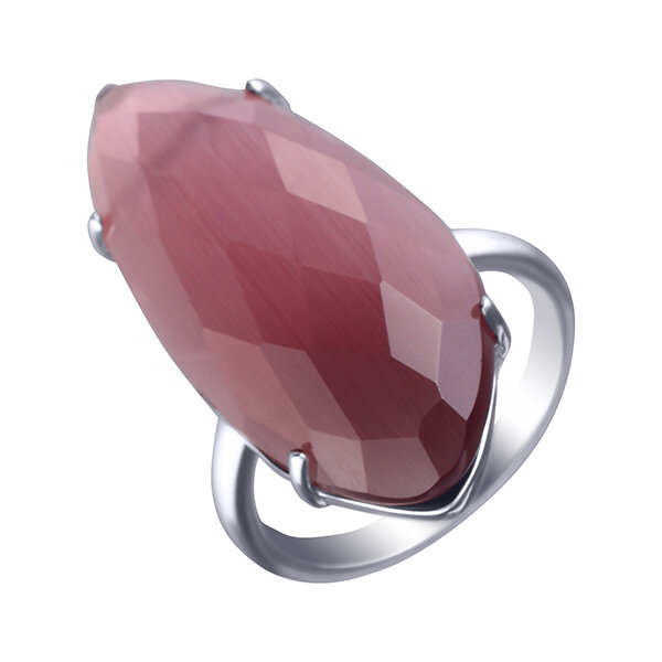 Кольцо, серебро, 925 проба, стекло