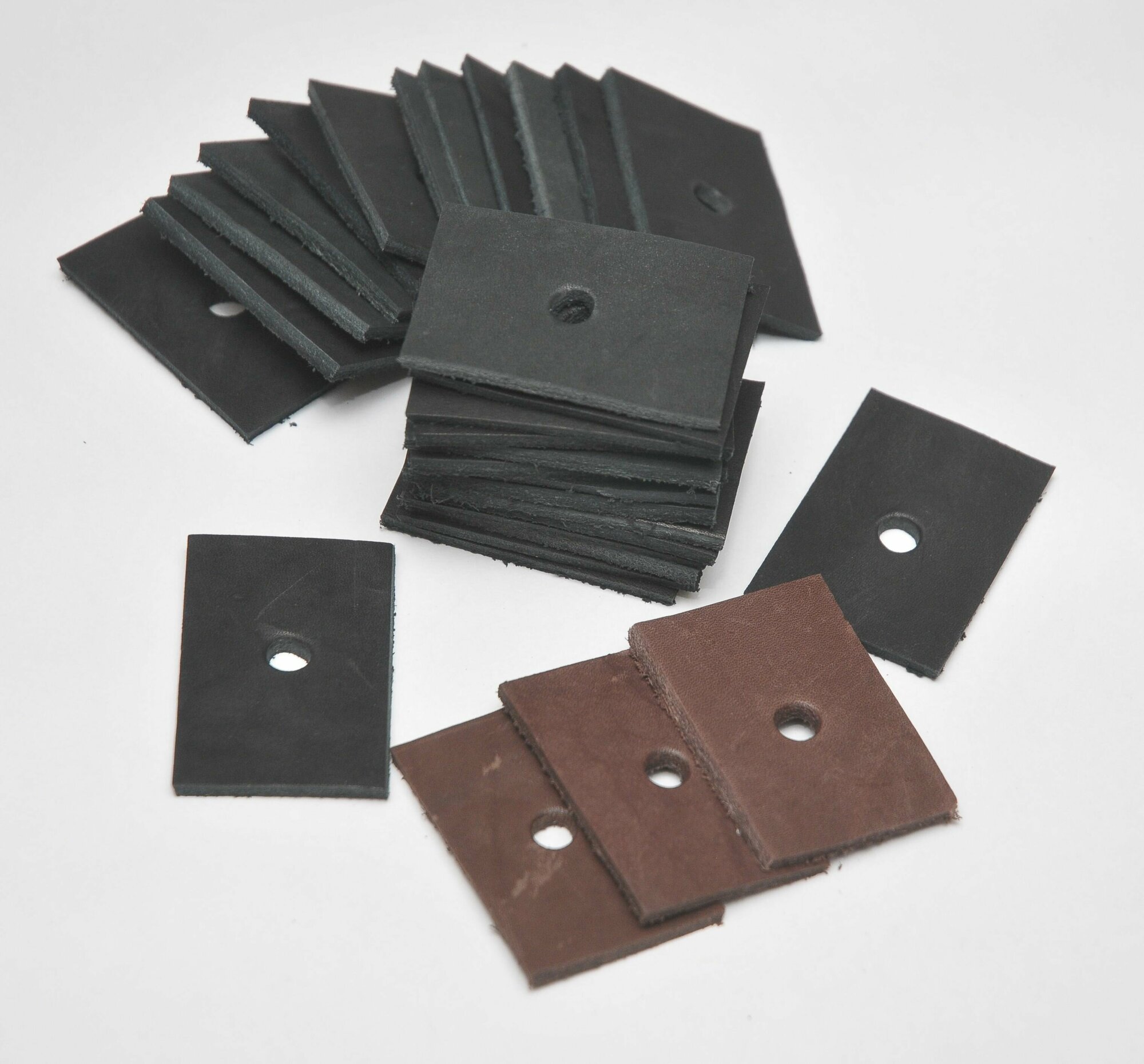 Заготовка для рукояти ножа, 250 мм, самонаборная, 9 коричневых вставок