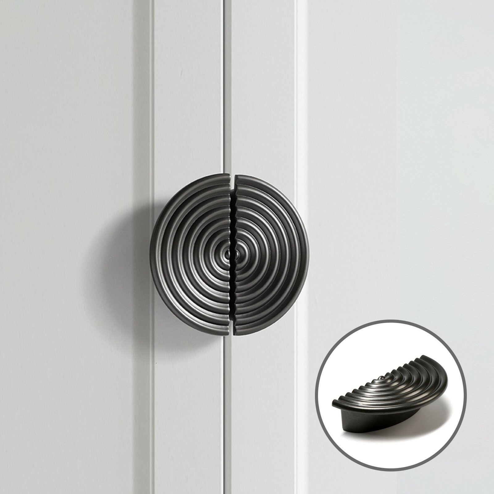 Ручка мебельная CAPPIO, м/о 64 мм, цвет графит