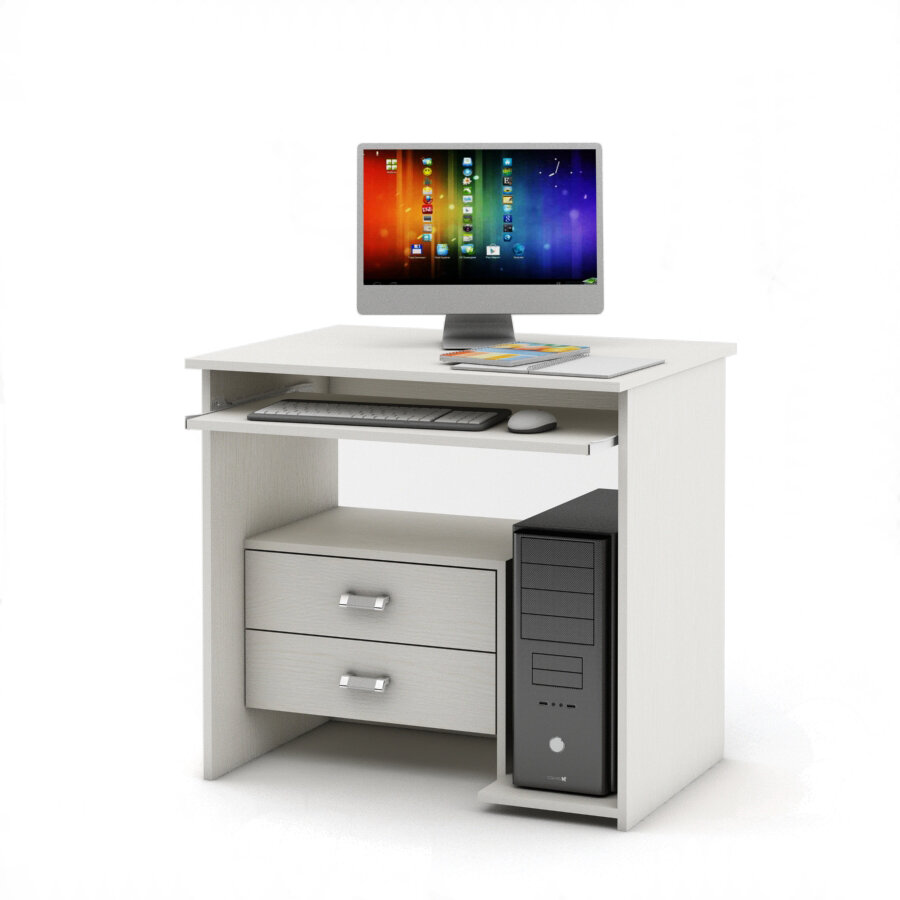Компьютерный стол "Имидж (Арсенал) 34", 80x60x75см, отделение для системного блока