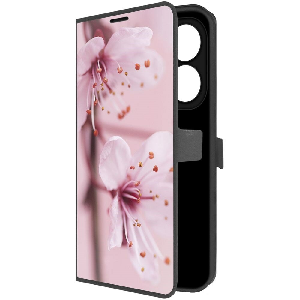 Чехол-книжка Krutoff Eco Book для INFINIX Smart 8 Весна (черный)