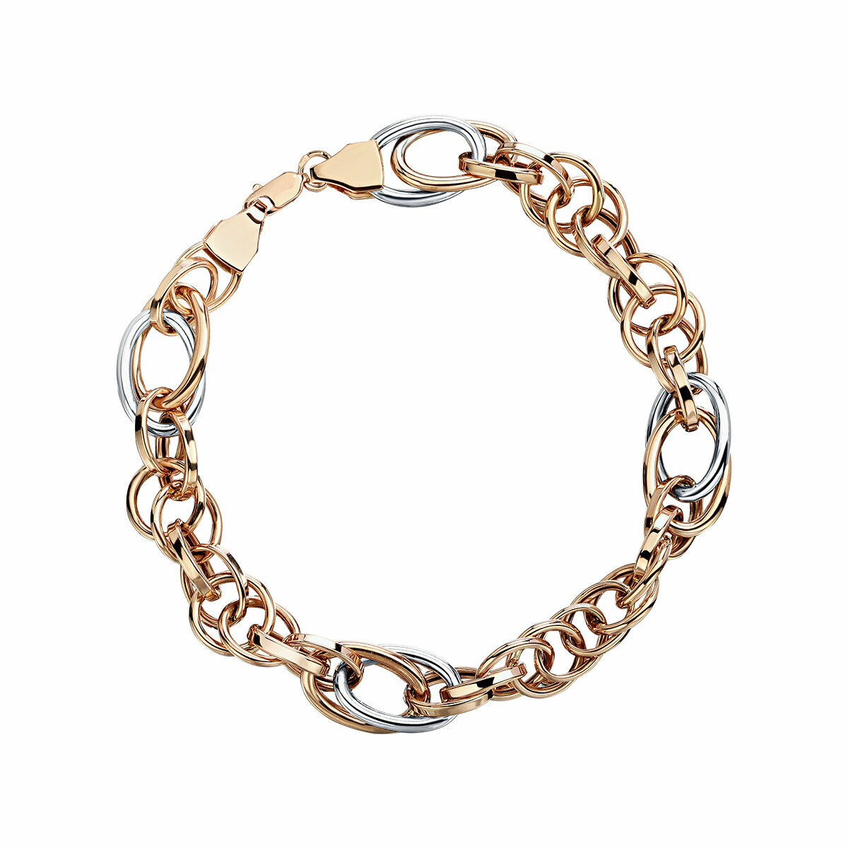 Браслет, красное золото, 585 проба