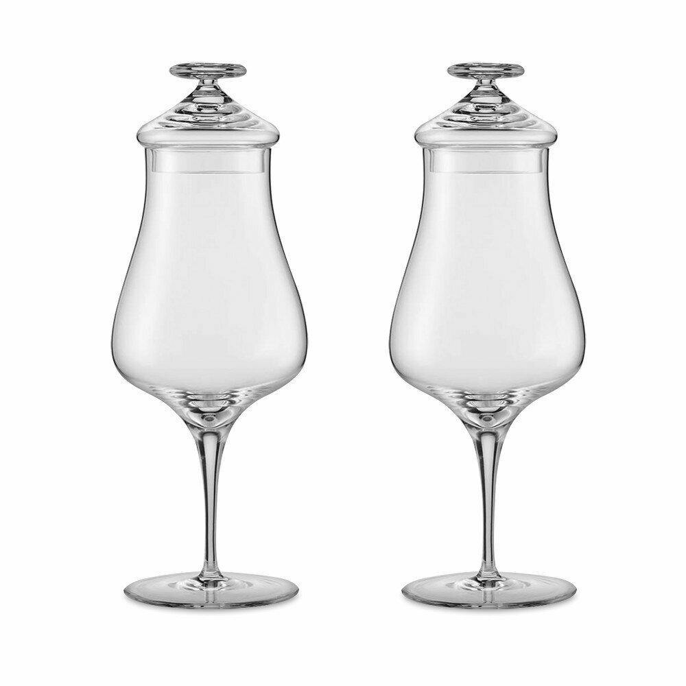 Набор бокалов для виски с крышкой WHISKY NOSING, ручная работа, объем 294 мл, 2 шт 122090 Alloro