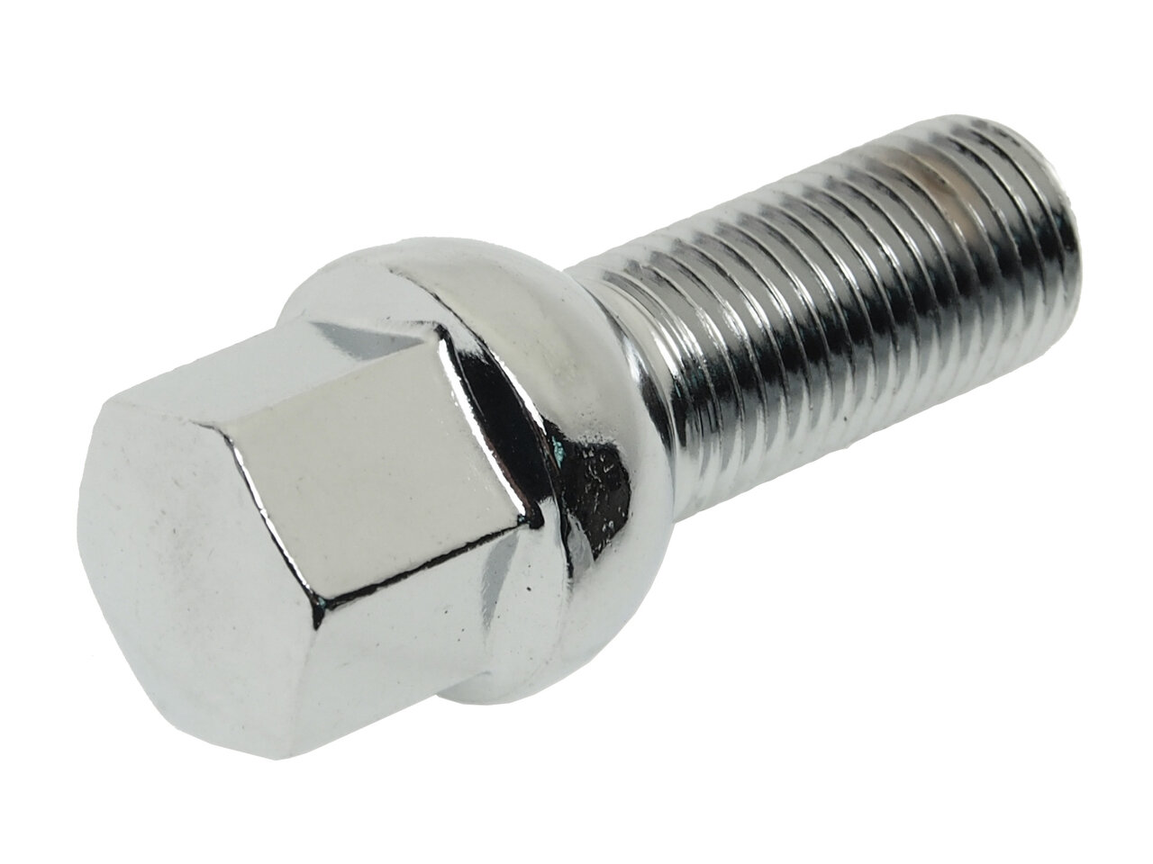 Болт колеса RACING М14x1.5x28, оцинкованный, сферический, под ключ 17 мм