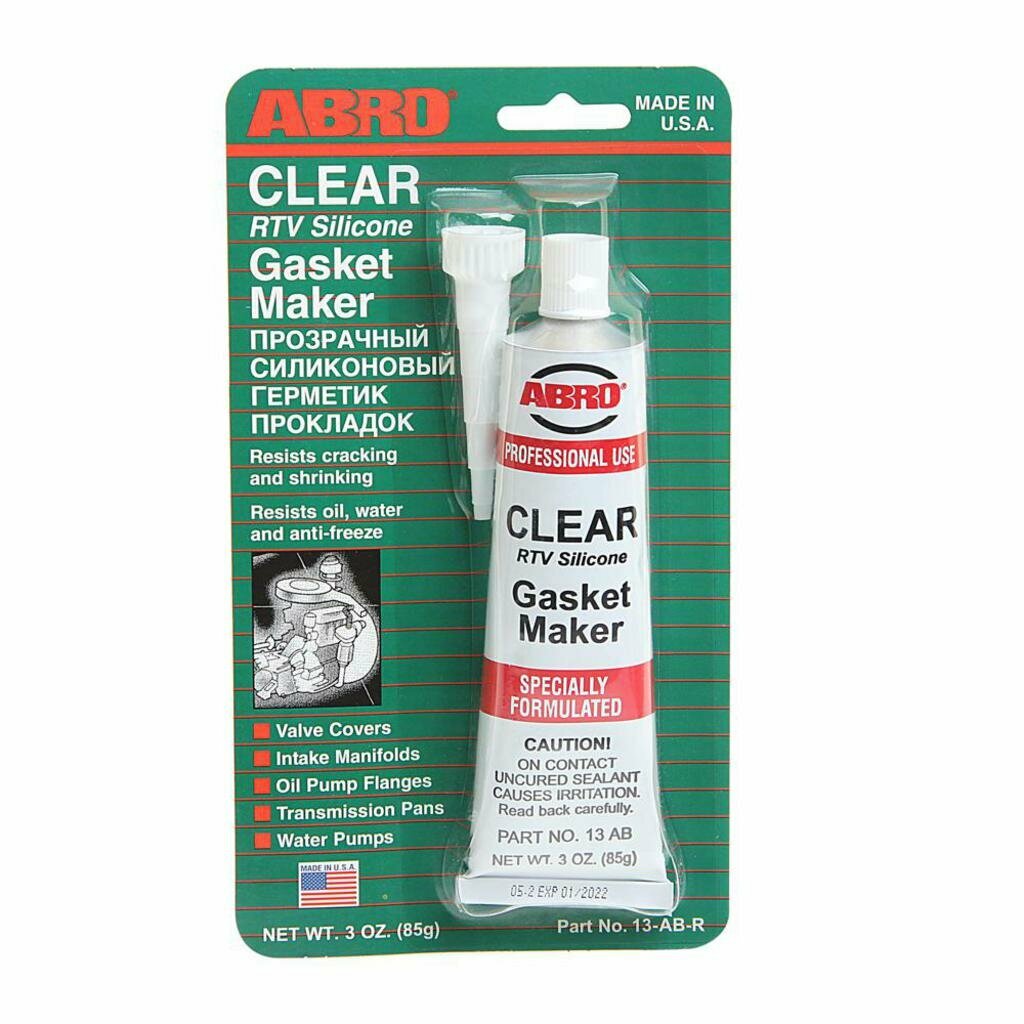 Герметик прокладка прозрачный 85г (США) ABRO