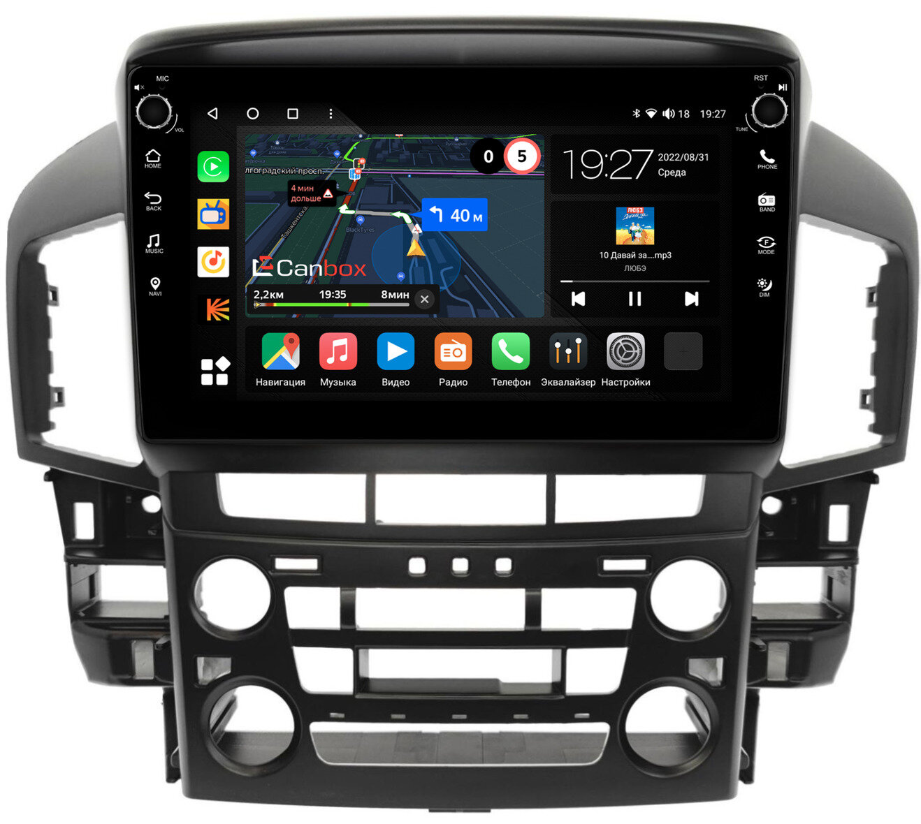 Штатная магнитола Canbox M-Line 7801-9-0529 Lexus RX 300 1997-2003 (авто без CD) Android 10 (4G-SIM, 2/32, DSP, IPS) С крутилками