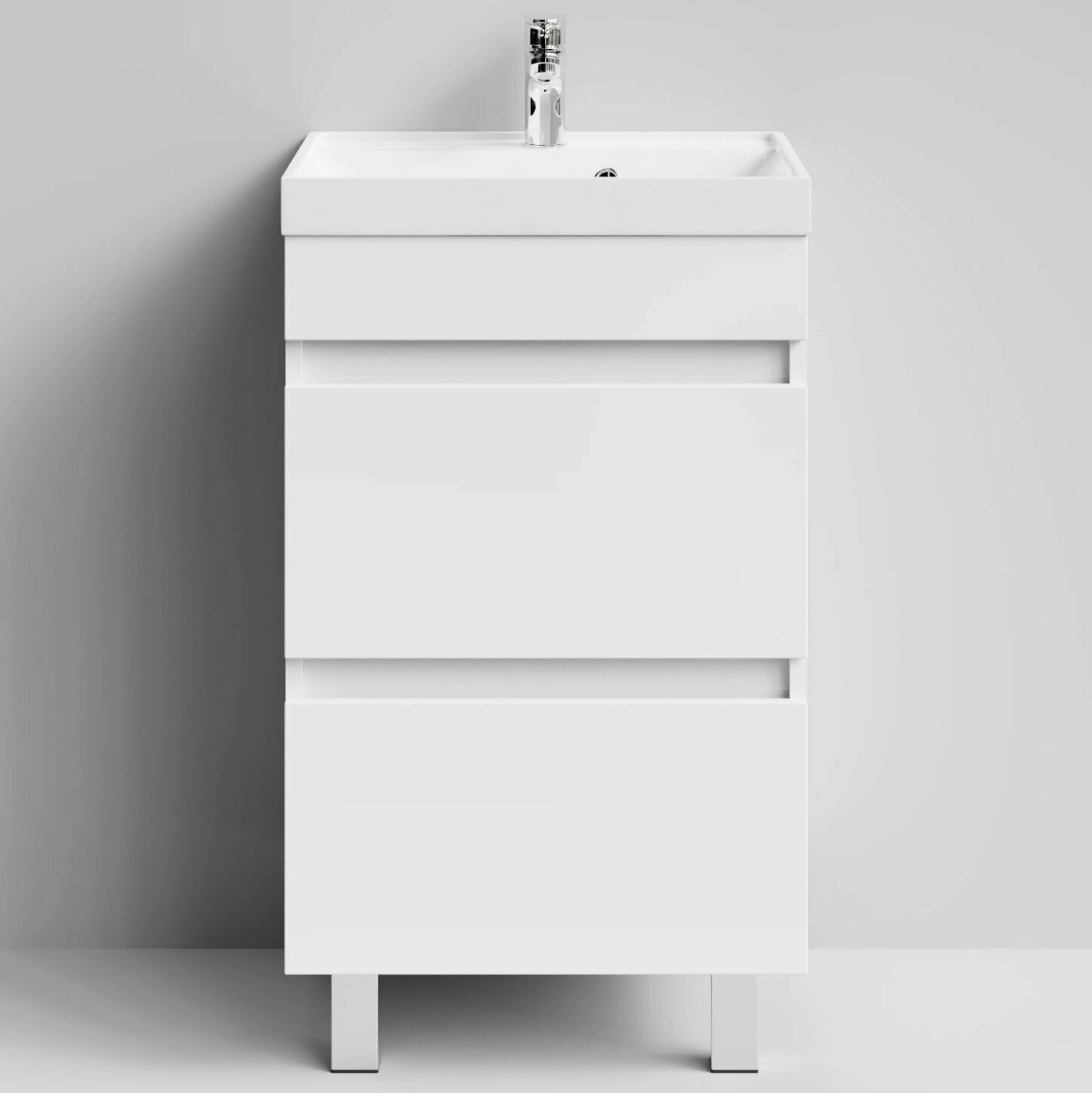 Тумба с раковиной Vod-ok Best 50 белая