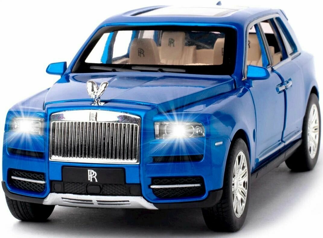 Машинка-игрушка HC TOYS "Rolls-Royce Cullinan", инерционная, световые и звуковые эффекты