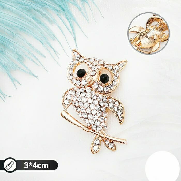 Брошь, стразы