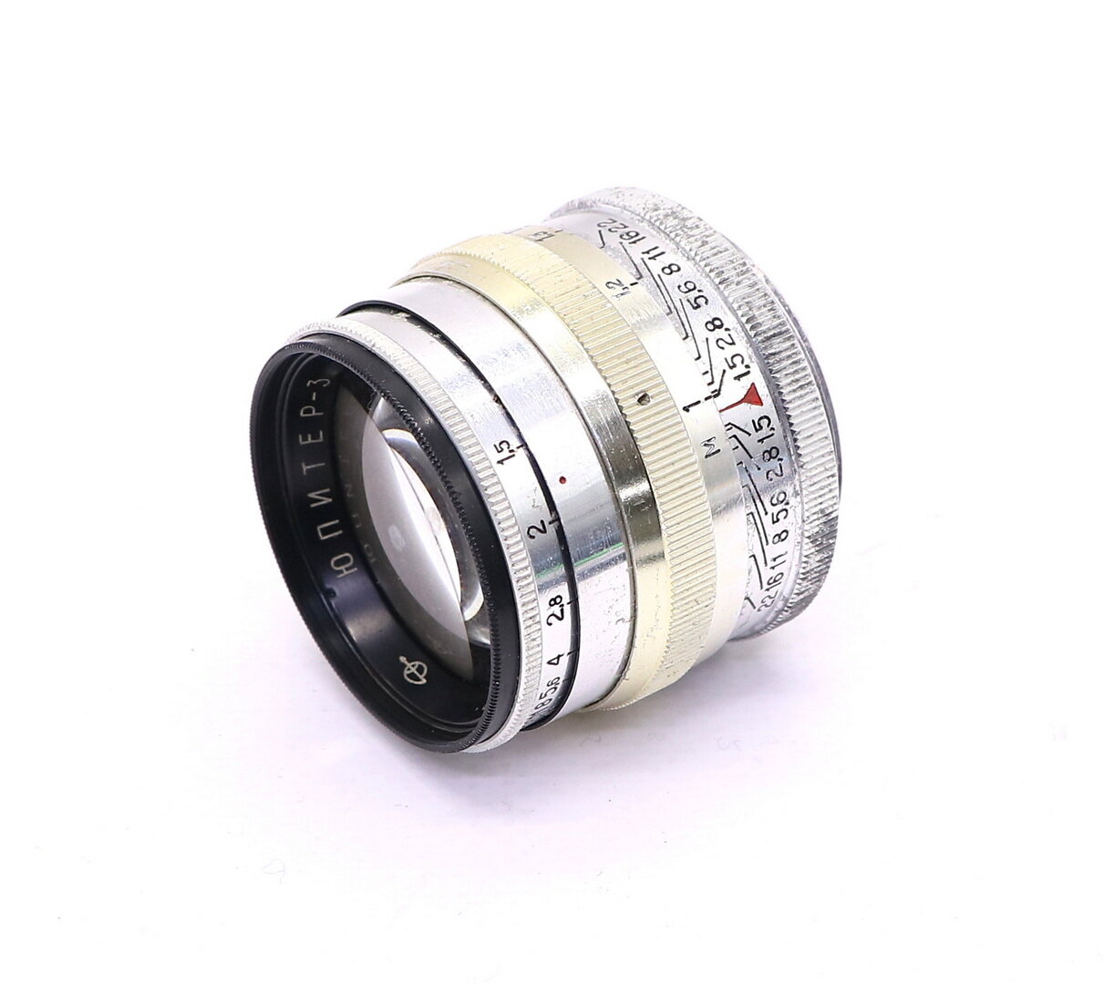 Винтажный объектив Юпитер-3 1,5/50 silver (СССР)