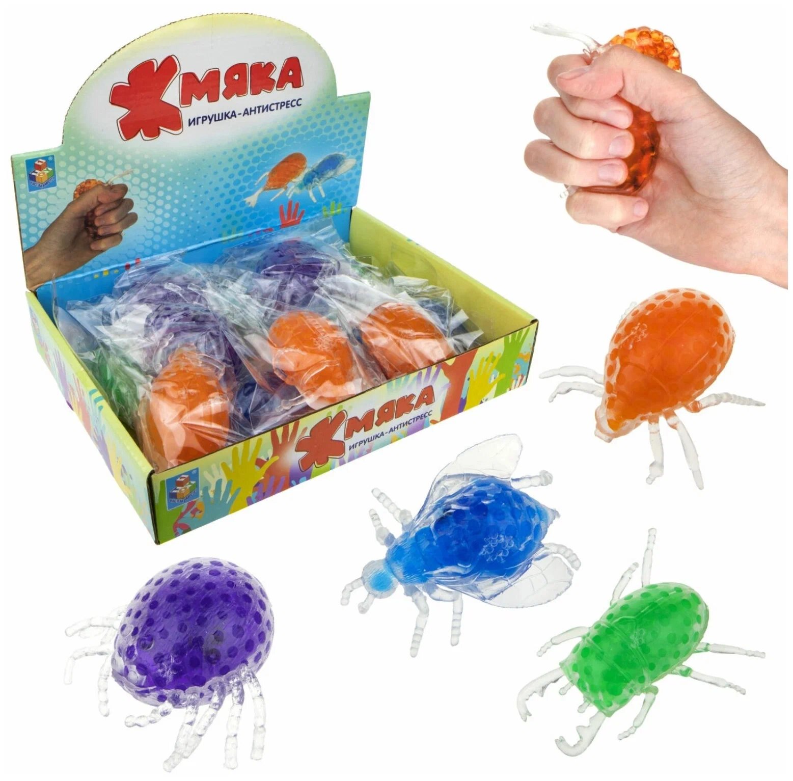 1toy Жмяка Насекомые Т16998 1шт