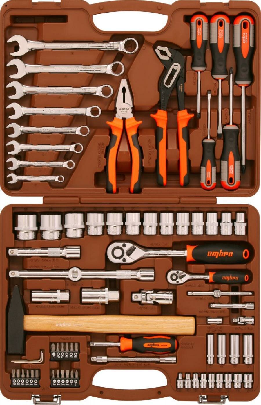 OMBRA OMT77S набор инструментов! 77пр. универсальный 1/4', 1/2'\