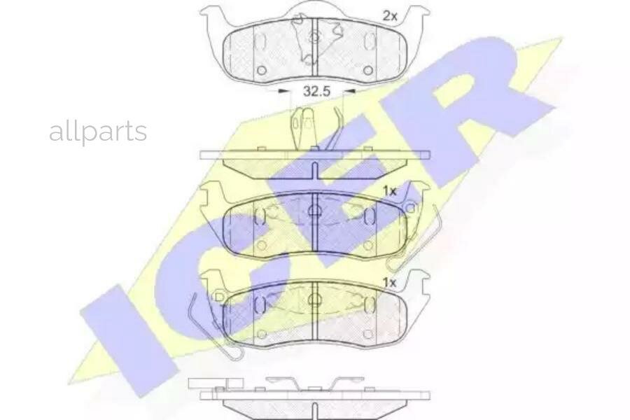 ICER 181766 Колодки тормозные дисковые