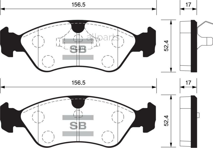 SANGSIN BRAKE SP1078 Колодки торм. дисковые Hi-Q GM-KOREA ESPERO T