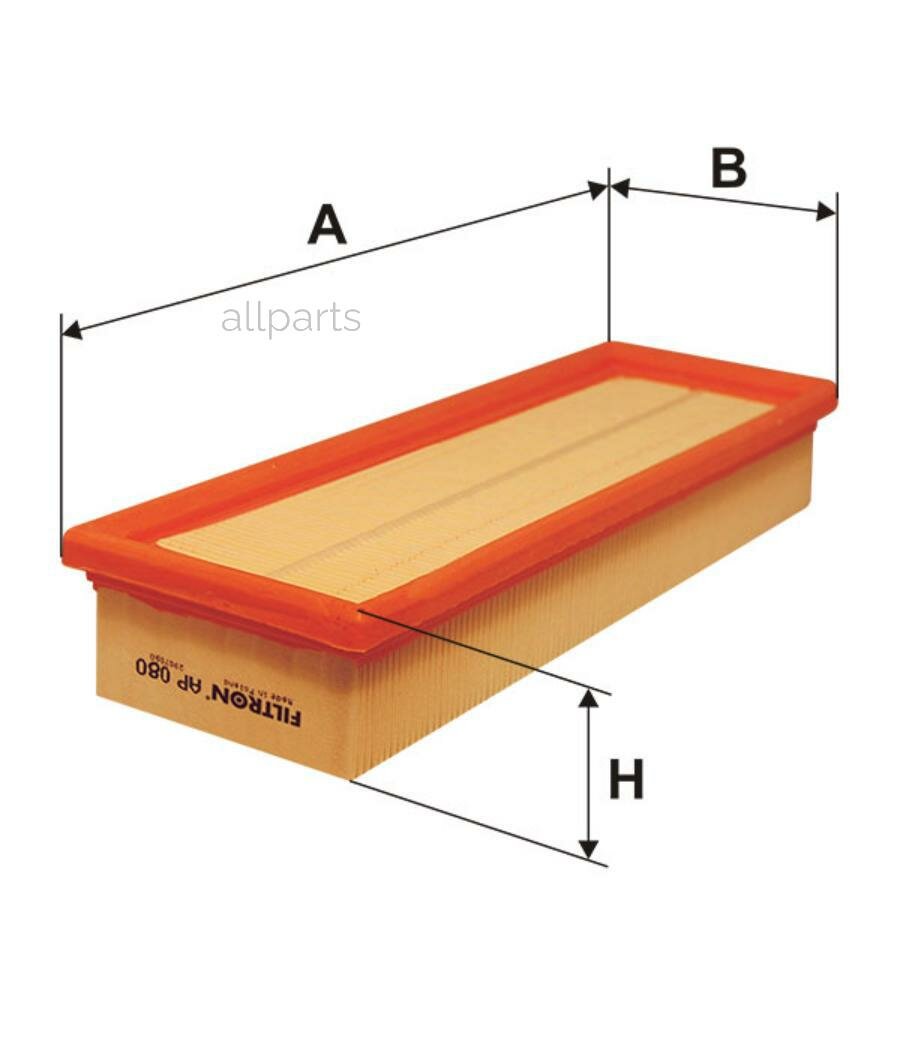 FILTRON AP080 фильтр воздушный!\Citroen Xantia/Xsara/ZX, Peugeot 306/405/406, Renault Clio/Kangoo/Thalia 97>