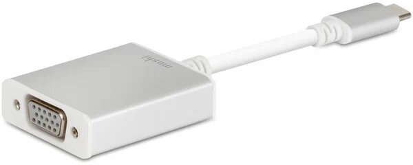 Адаптер Moshi USB-C/ VGA 99MO084201. Цвет серебряный.