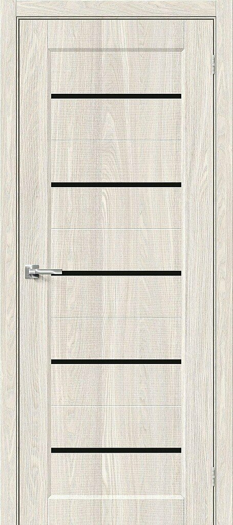 Дверь Мода-22 Black Line / Цвет Ash White / Двери Браво