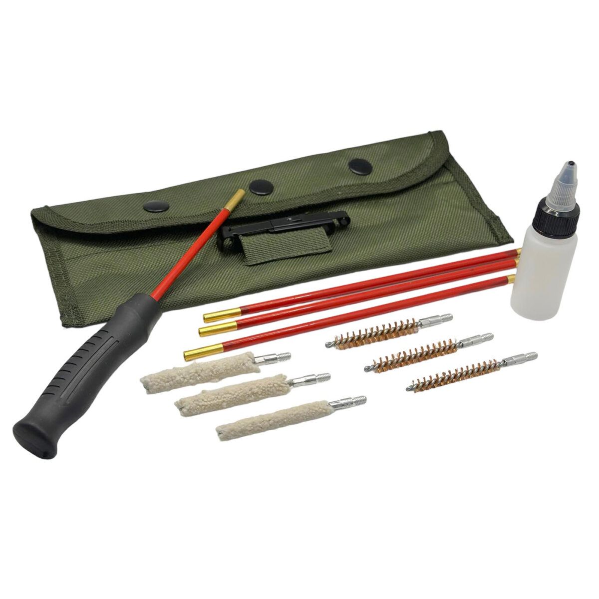 Набор для чистки оружия калибра 5.6 мм с флаконом для оружейного масла