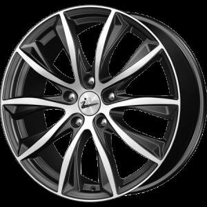 Диск автомобильный литой iFree Кazaнтип 18x7.5 5x110 et37 dia65.1 Чёрный глянцевый с полированной лицевой частью