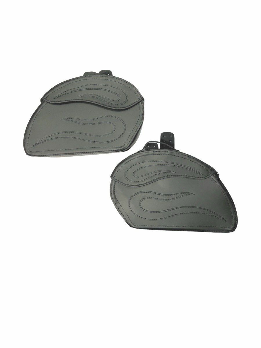 Боковые кожаные кофры M19152A BLACK