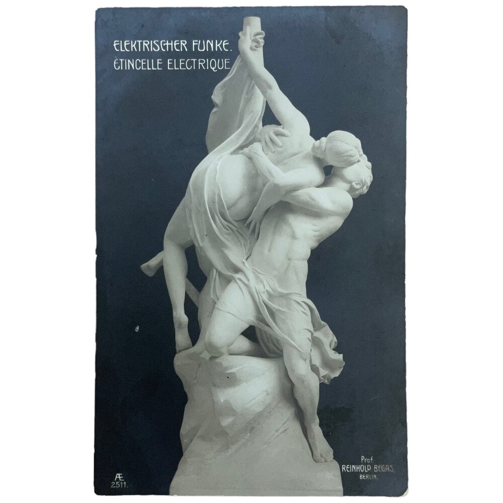 Почтовая открытка "Рейнгольд Бегас. Поцелуй" 1900-1917 гг. Европа