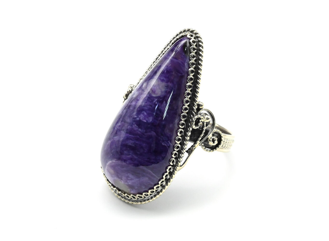 Кольцо, чароит