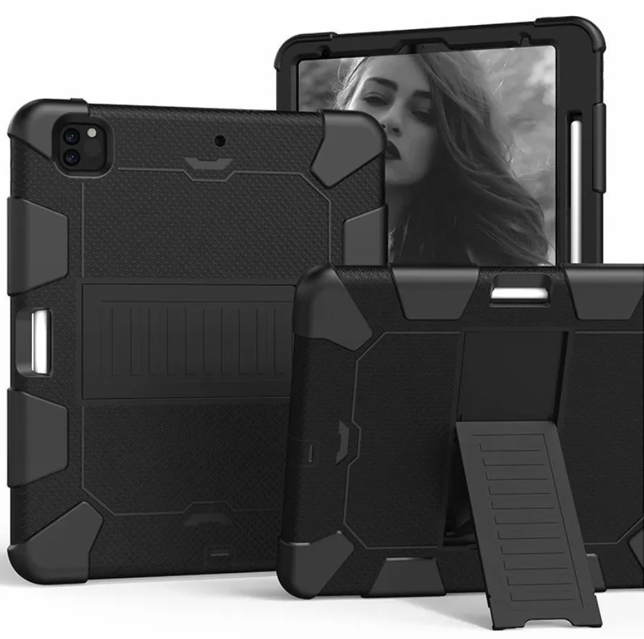 Противоударный чехол для iPad 9.7 (2017, 2018), Air 2 9.7, Pro 9.7, METROBAS Protect Case, черный