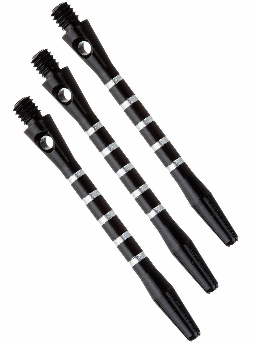 Хвостовики для дротиков дартс алюминий стандартные Mr.Fox 3 шт, черный