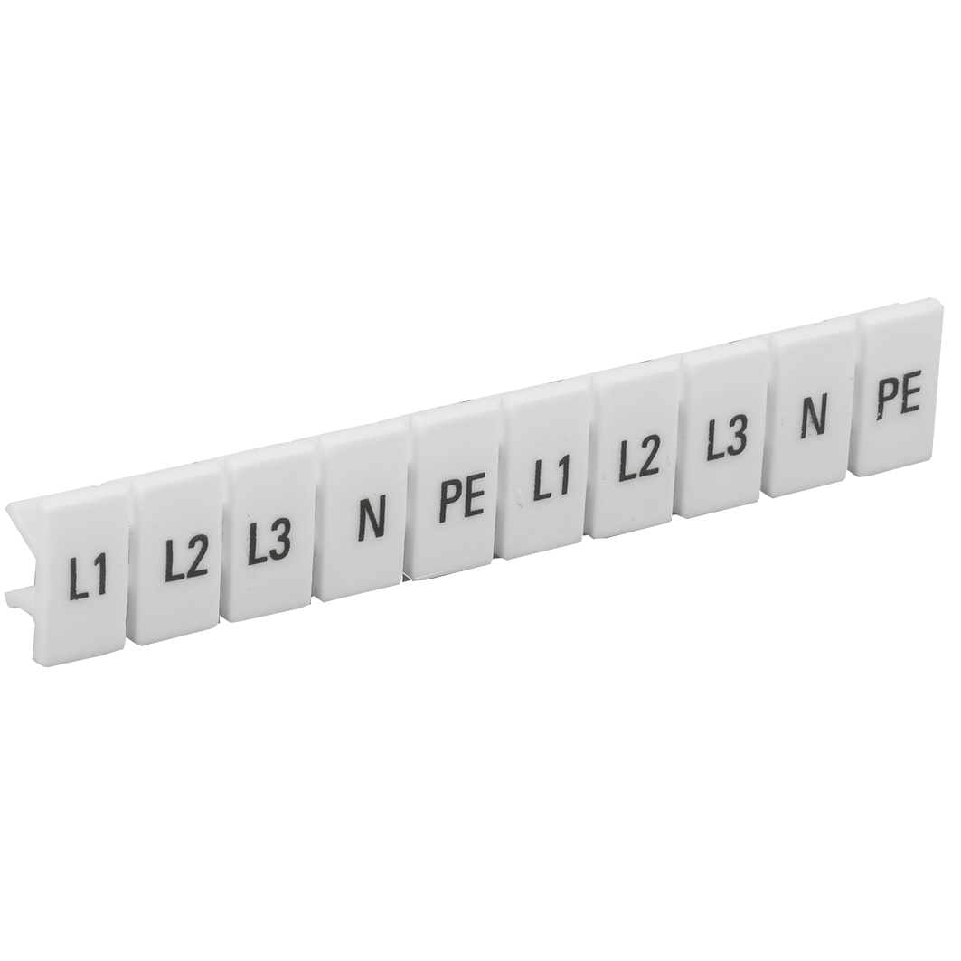 Маркеры для КПИ-4мм2 с символами "L1, L2, L3, N, PE", IEK YZN11M-004-K00-A (10 шт.)