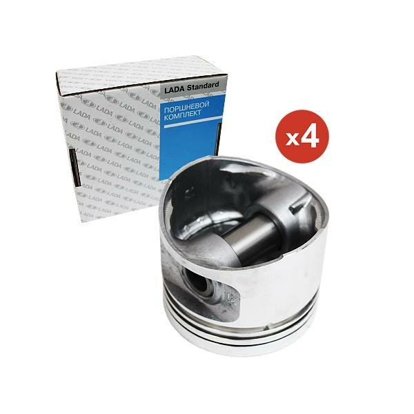 Комплект поршней 21083 (4 поршня + 4 пальца) ремонтный размер 82,8 Класс C (двигатель 21083)