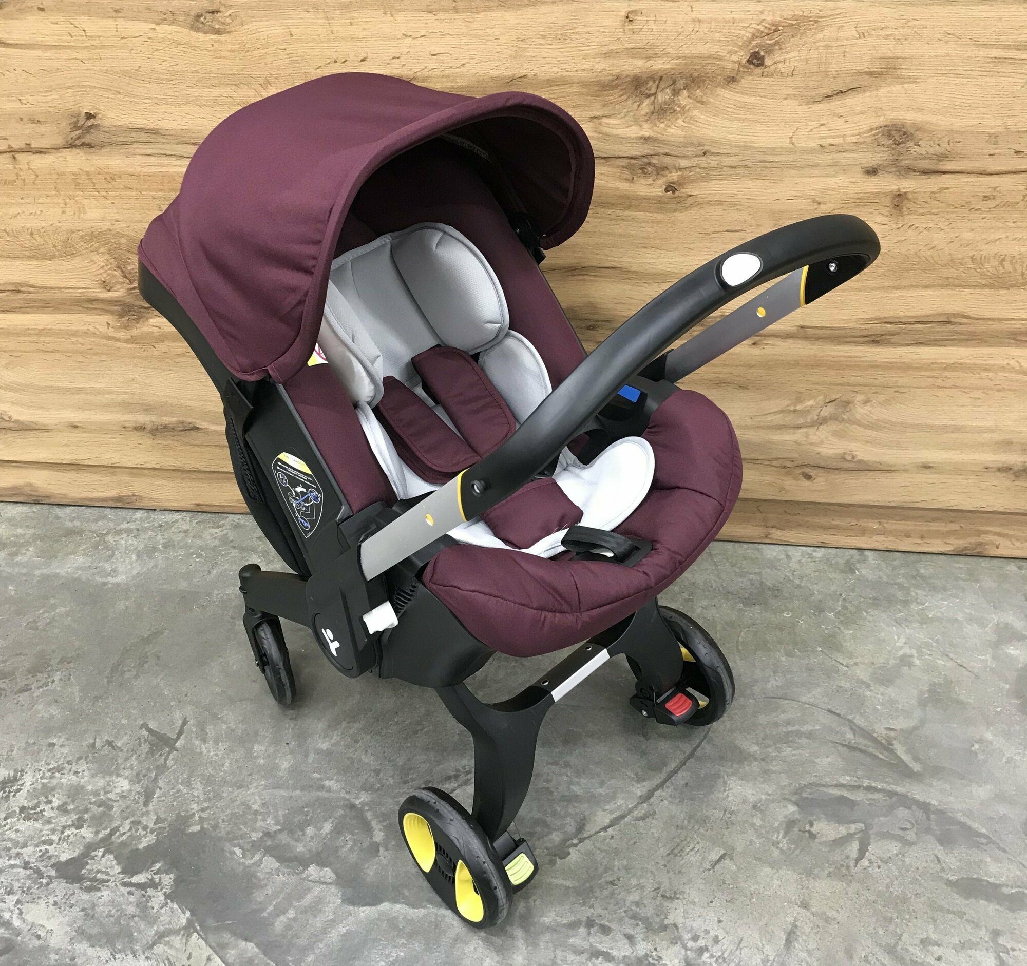Универсальная детская коляска - автокресло BREND FOOFOO ORIGINAL 4в1, бордовый цвет