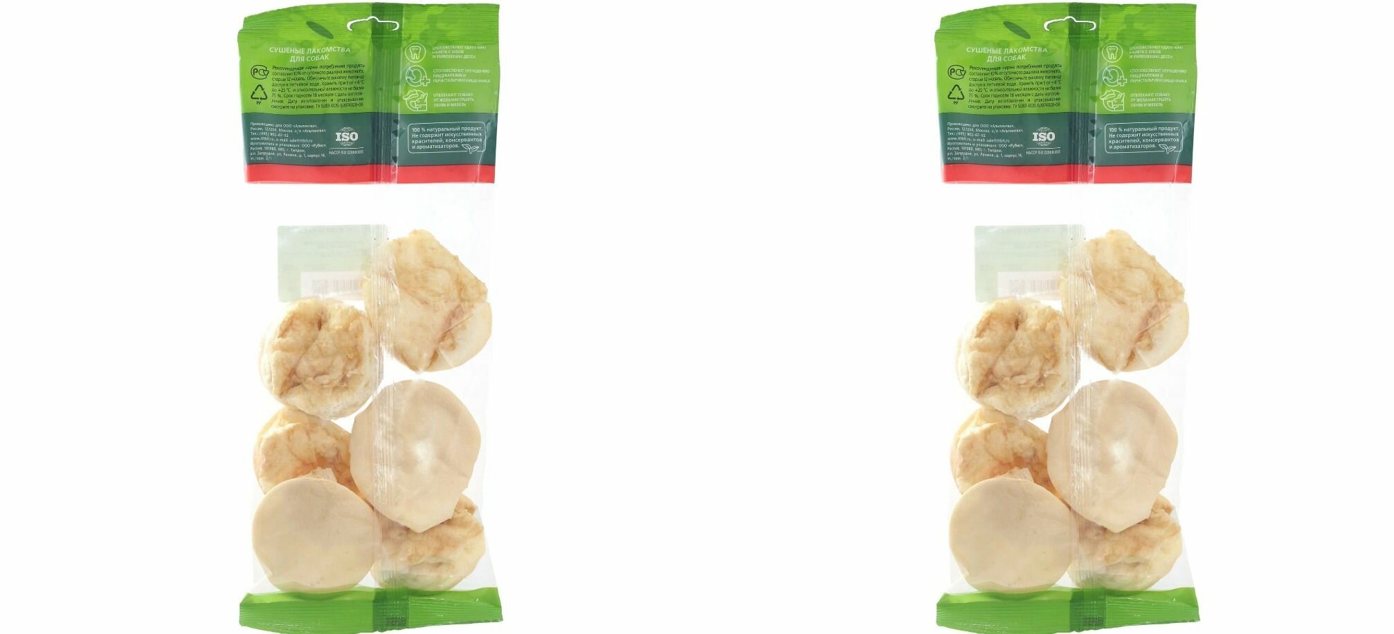 Titbit Лакомство для собак, Галеты из кожи большие XL, 2 шт