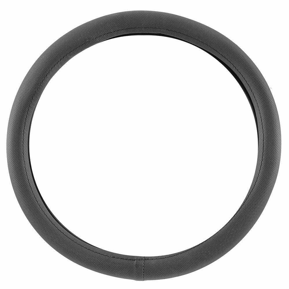 Оплетка на рулевое колесо PRIME CAR блэк перфорированная экокожа черная размер М 38 см 361135