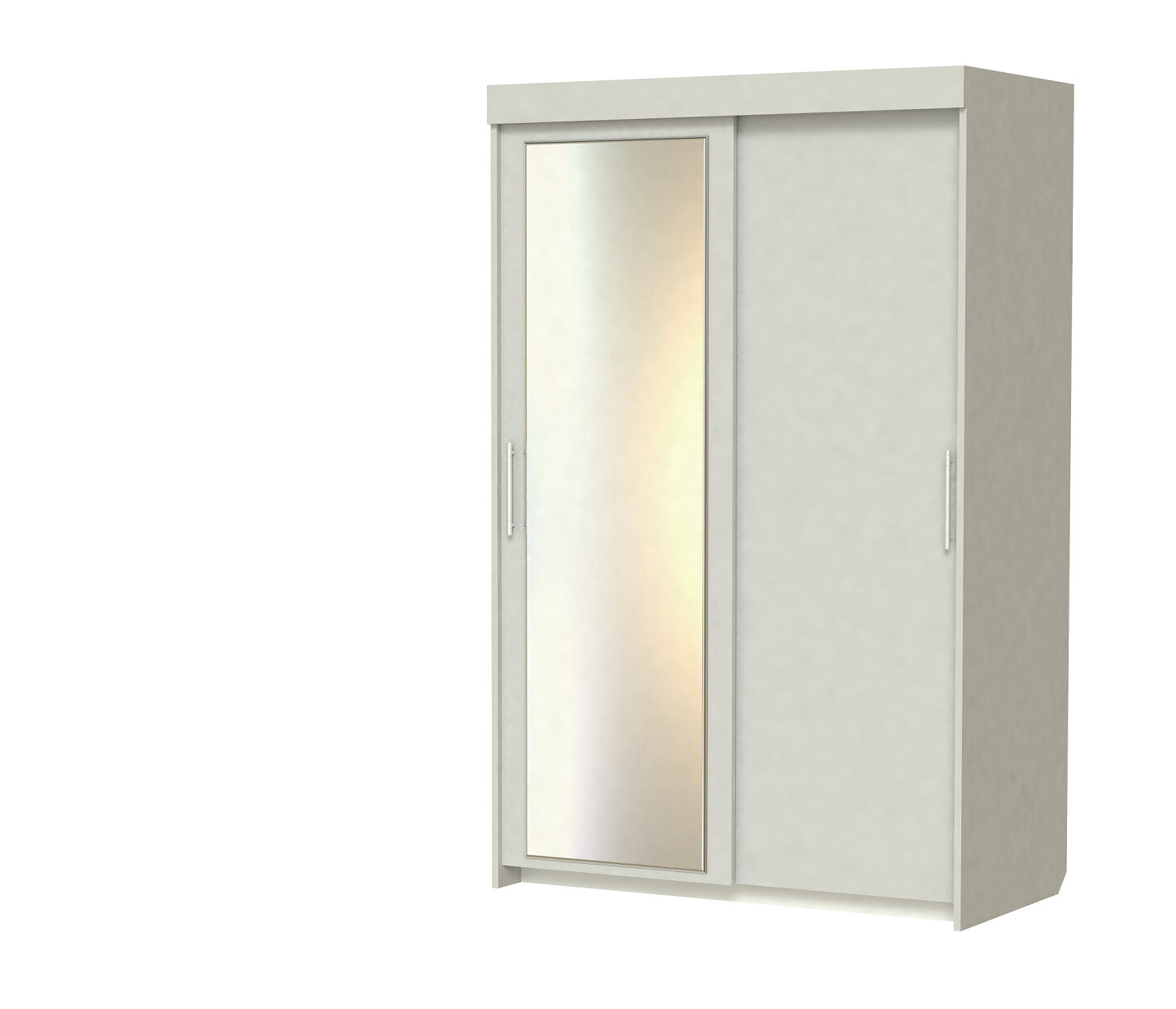Шкаф-купе, гардероб, двух дверный с зеркалом ШК-18 Серый