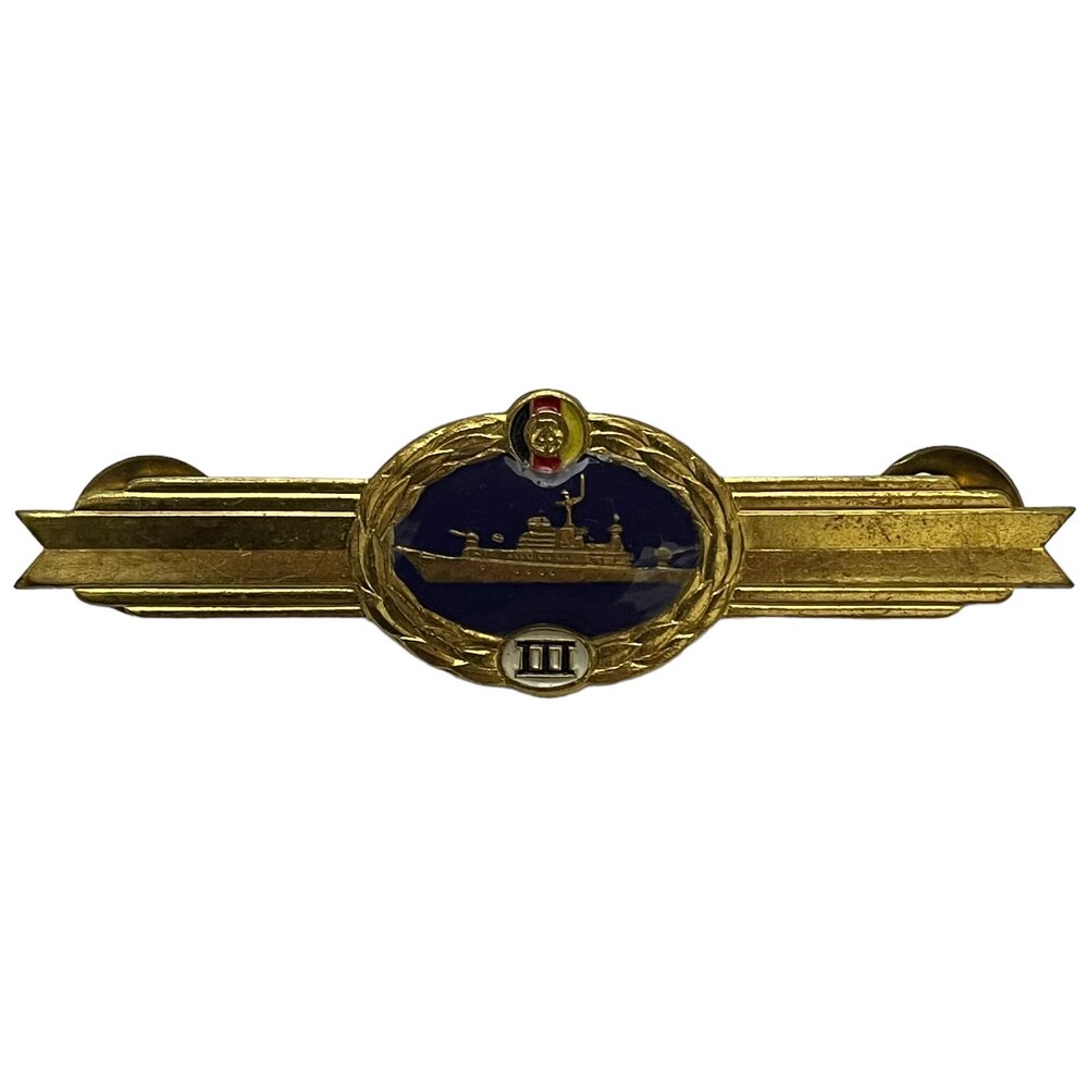 Знак классности "Морской персонал" III класс Германия (ГДР) 1985-1990 гг.