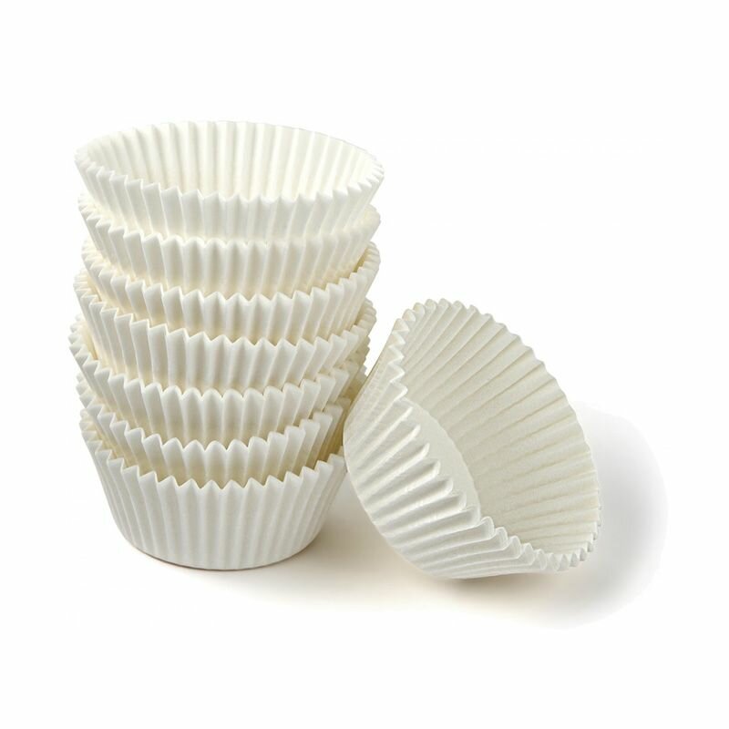 Форма для выпечки бумажная d-55мм h-43мм уп/1000шт белые