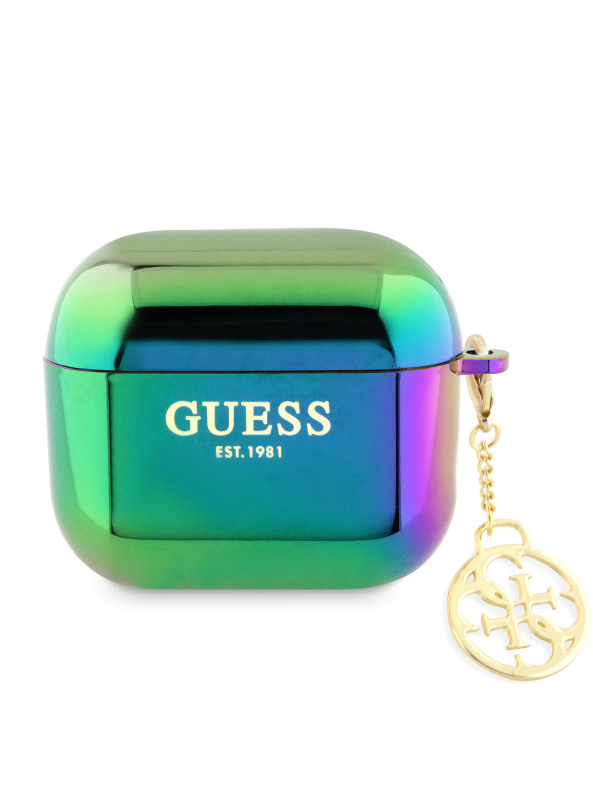 Guess для Airpods 3 чехол PC/TPU with 4G Charm Iridescent Black
