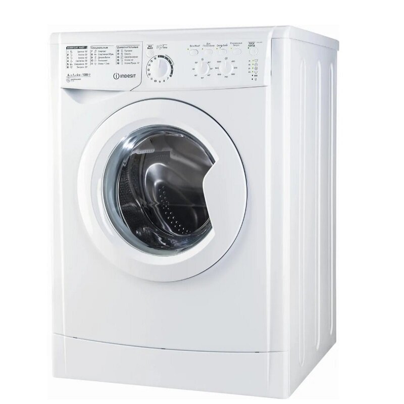 Стиральная машина Indesit EWUC4105W, 16 программ, защита от протечек
